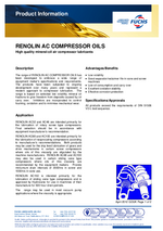 RENOLIN AC 100 | FUCHS LUBRICANTS (UK) PLC