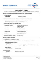 CASSIDA FLUID HF 15 | FUCHS LUBRICANTS (UK) PLC